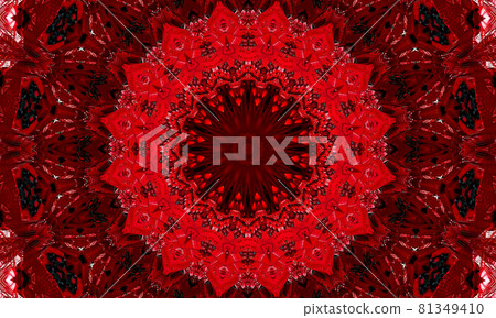 Horror red star kaleidoscope pattern wallpaper... - Stock Illustration ...