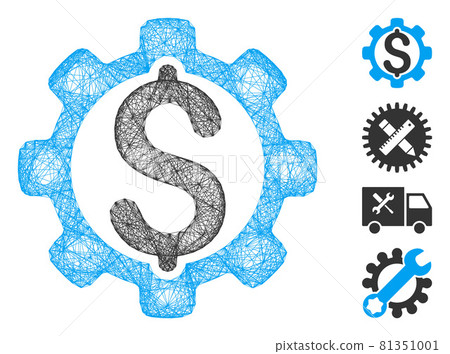 Linear Development Price Vector Mesh - Stock Illustration [81351001 ...