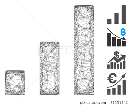 Hatched Bar Chart Vector Mesh - Stock Illustration [81351242] - PIXTA
