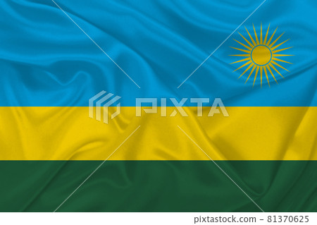 3D Flag of Rwanda on fabric - Stock Illustration [81370625] - PIXTA