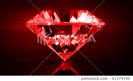 Beautiful 3D Rendered Shiny Diamond in...-插圖素材 [81374599] - PIXTA圖庫