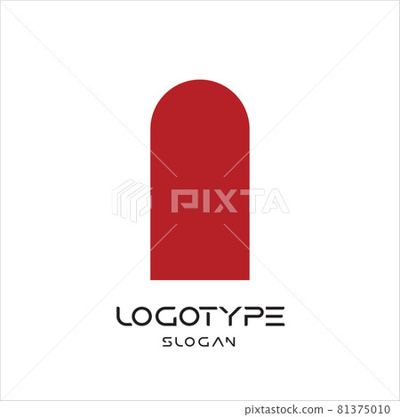 Letter A logo, abstract entrance, passage or... - Stock Illustration ...