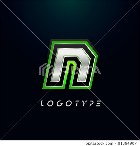 Letter N for video game logo and super hero... - Stock Illustration ...