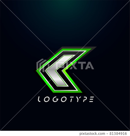 Letter K for video game logo and super hero... - Stock Illustration ...