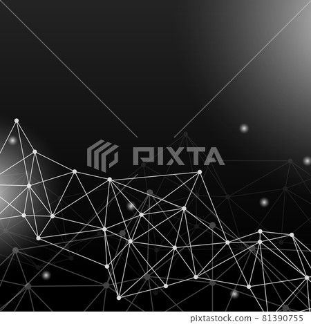 Black neural network illustration - Stock Illustration [81390755] - PIXTA