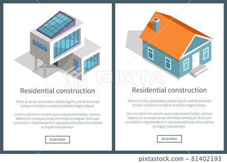 Residential Construction Text Vector Illustration - Stock Illustration ...