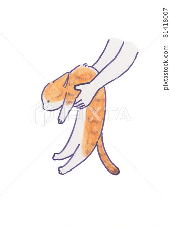 Lifted cat - Stock Illustration [81418007] - PIXTA