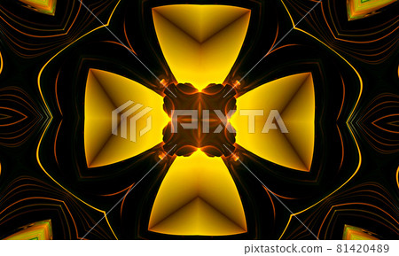 Shining yellow cross, Jesu Church Religion... - Stock Illustration ...