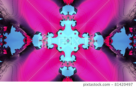 Cyan seamless pattern with cross. Purple... - Stock Illustration ...