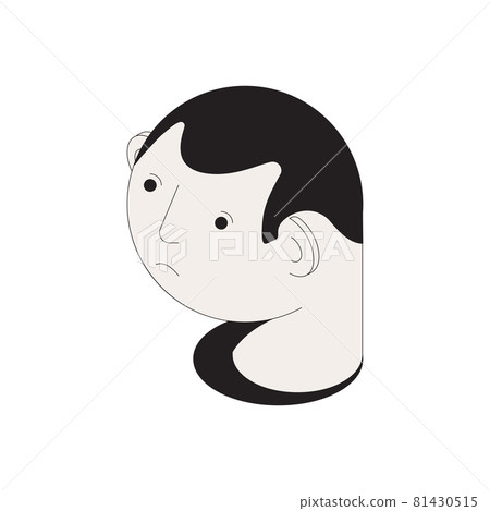 Male Head Isometric Composition - Stock Illustration [81430515] - PIXTA
