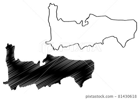 Hama Governorate (Governorates of Syria, Syrian... - Stock Illustration ...