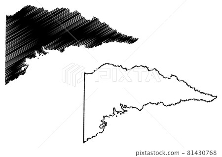 Delta County, Texas (Counties in Texas, United... - Stock Illustration ...