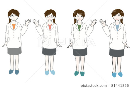 Female doctor illustration set - Stock Illustration [81441836] - PIXTA