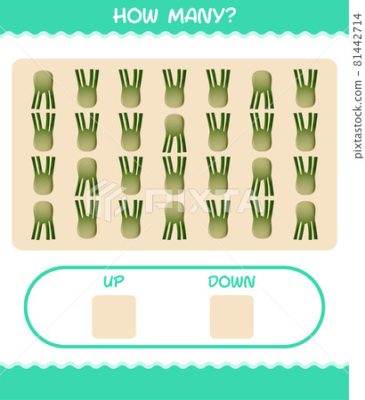 How many cartoon fennel. Counting game.... - Stock Illustration ...
