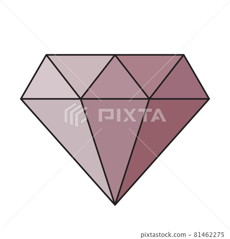 Diamond simple icon. Vector Illustration - Stock Illustration [81462275 ...