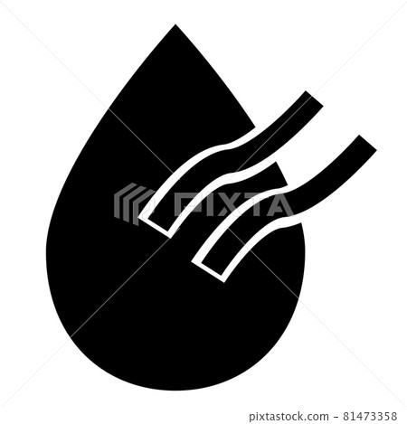Dry air conditioning icon on white background.... - Stock Illustration ...