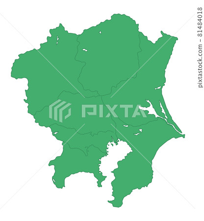 Japan regional division _ Kanto _ prefecture... - Stock Illustration ...