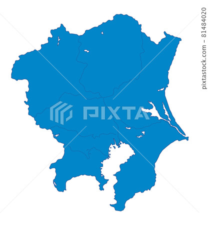 Japan regional division _ Kanto _ prefecture... - Stock Illustration ...