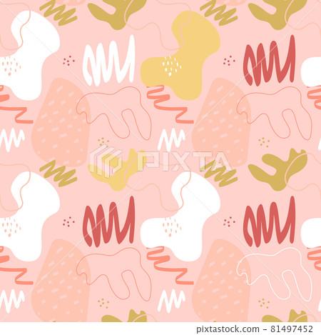 Abstract simple shape seamless pattern... - Stock Illustration ...