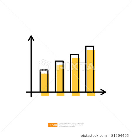 growth chart diagram graph trend. data report... - Stock Illustration ...