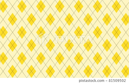 yellow geometric pattern background . Argyle... - Stock Illustration ...