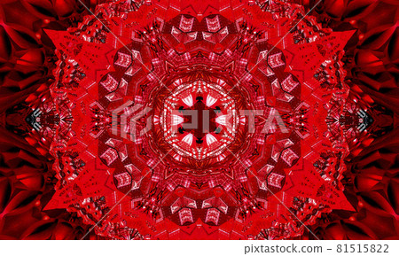 Horror red star kaleidoscope pattern wallpaper... - Stock Illustration ...