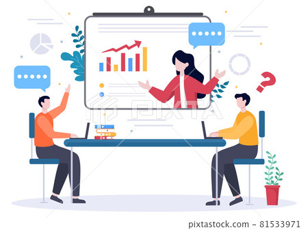 Business Online Training, Seminar or Courses... - Stock Illustration ...