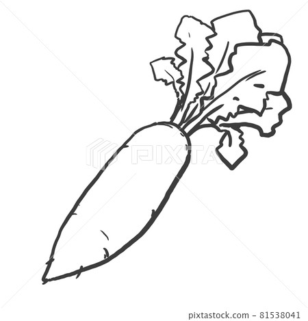 Japanese-style hand-drawn line drawing... - Stock Illustration ...