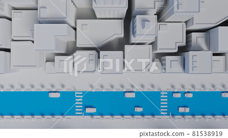 [Overhead view] Simple white model-like... - Stock Illustration ...