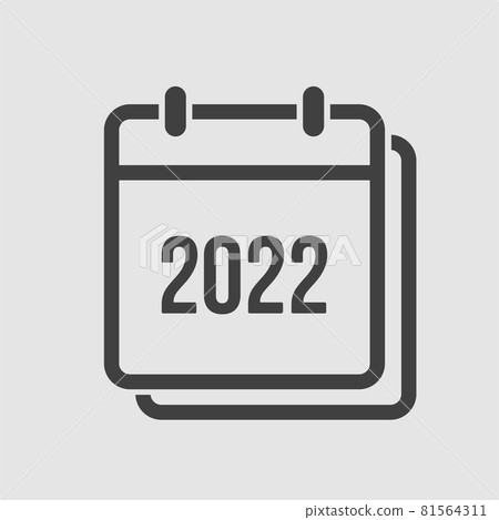 2022 Calendar Icon Vector