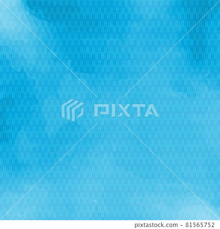 Yazaki pattern (Japanese pattern) Blue watercolor - Stock Illustration ...