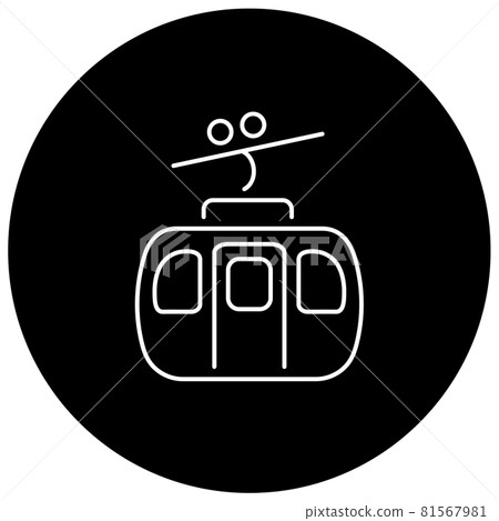 Ropeway vector icon - Stock Illustration [81567981] - PIXTA