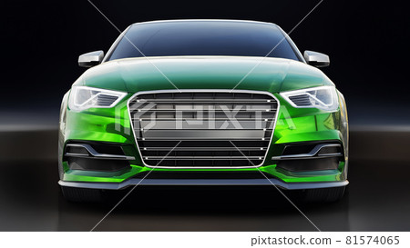 Super fast sports car color on a white... - Stock Illustration ...