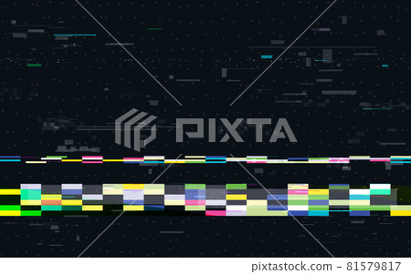 Glitch background. Video signal distortion.... - Stock Illustration ...