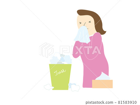 A woman biting a nose - Stock Illustration [81583910] - PIXTA