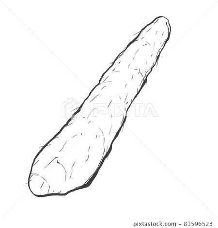 Japanese-style hand-drawn line drawing... - Stock Illustration ...