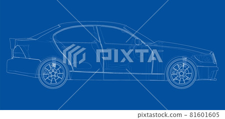 Electromobile. Vector Orthography - Stock Illustration [81601605] - PIXTA
