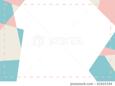 Hand-painted stitch frame pastel color... - Stock Illustration ...