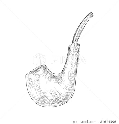 Hand Drawn Pipe - Stock Illustration [81614396] - PIXTA