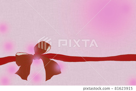Red ribbon message card pink texture - Stock Illustration [81623915 ...