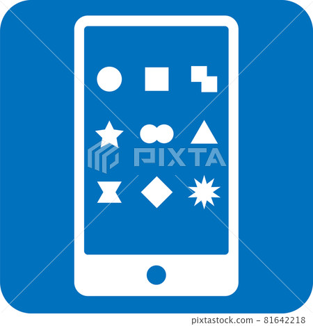 Pictogram of smartphone - Stock Illustration [81642218] - PIXTA