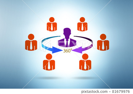 360 degree customer view for marketing purposes - Stock Illustration ...