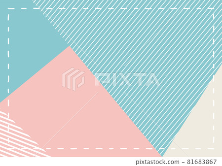 Hand-painted stitch frame pastel color... - Stock Illustration ...