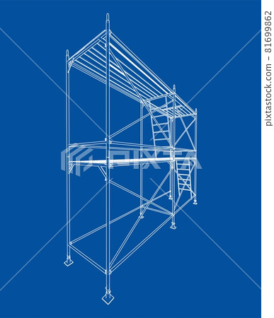 Prefabricated scaffolding. Vector - Stock Illustration [81699862] - PIXTA