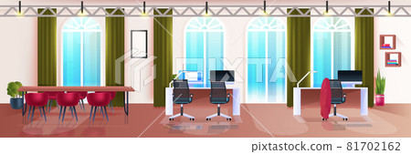 modern coworking area creative office interior...-插圖素材 [81702162] - PIXTA圖庫