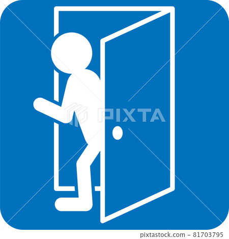 Door pictogram - Stock Illustration [81703795] - PIXTA