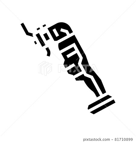 oscillating tool glyph icon vector illustration - Stock Illustration ...