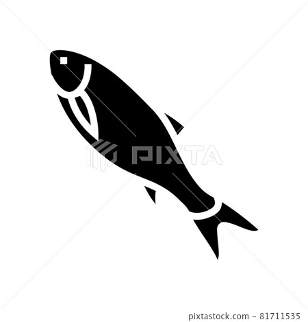 rohu fish glyph icon vector illustration - Stock Illustration [81711535 ...