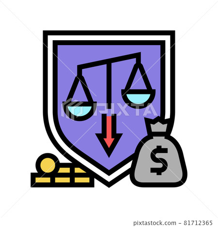 inequality social problem color icon vector... - Stock Illustration ...