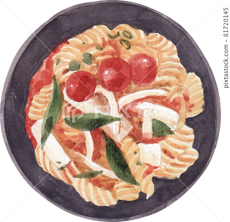 Pasta day watercolor - Stock Illustration [81720145] - PIXTA